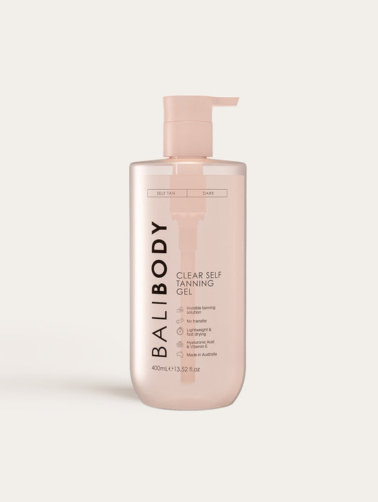 Clear Self Tanning Gel - Rinse-Free Formula - Bali Body USA